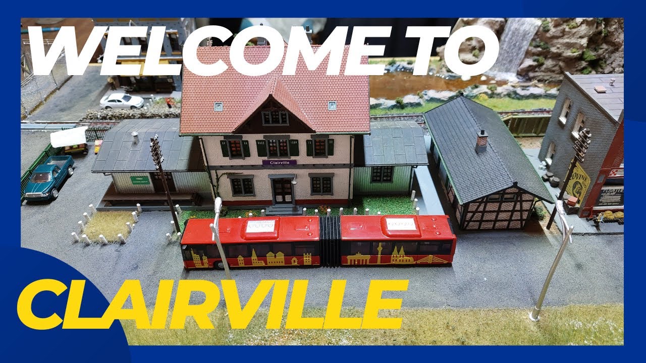 Building a Realistic Town with Station - Model Train Layout - YouTube