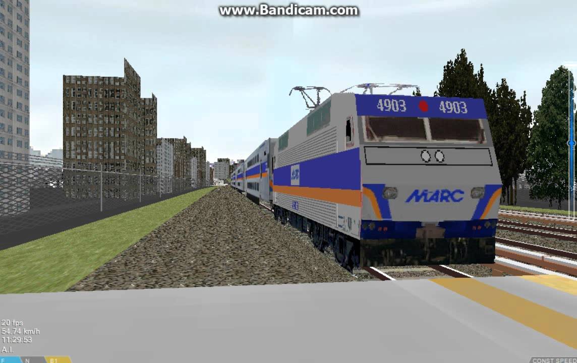 OpenBVE Exclusive: MARC AEM-7 6 Car Multilevel Review - YouTube