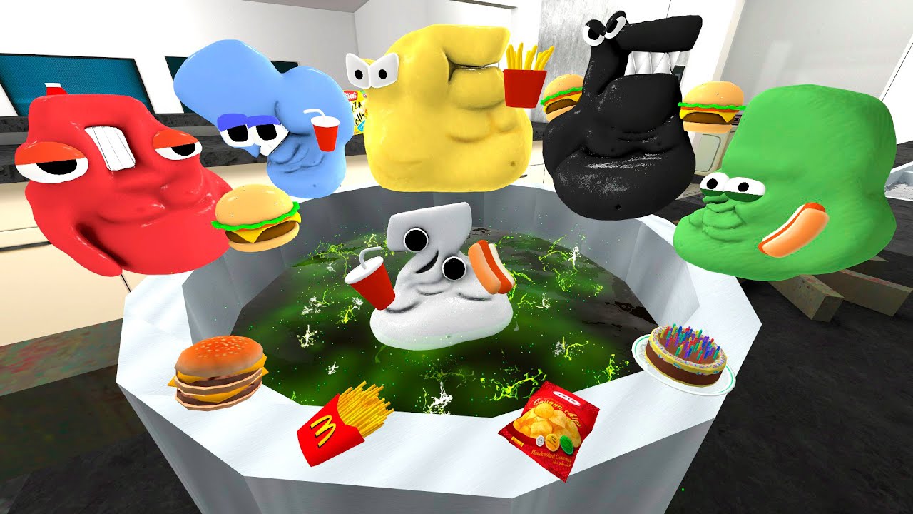 🍟 NEW FUNNY FAT ALPHABET LORE LETTERS in Gmod ! - YouTube