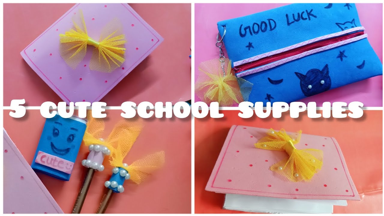 DIY SCHOOL SUPPLIES IDEAS - Back To School Hacks And Crafts/ cute ...