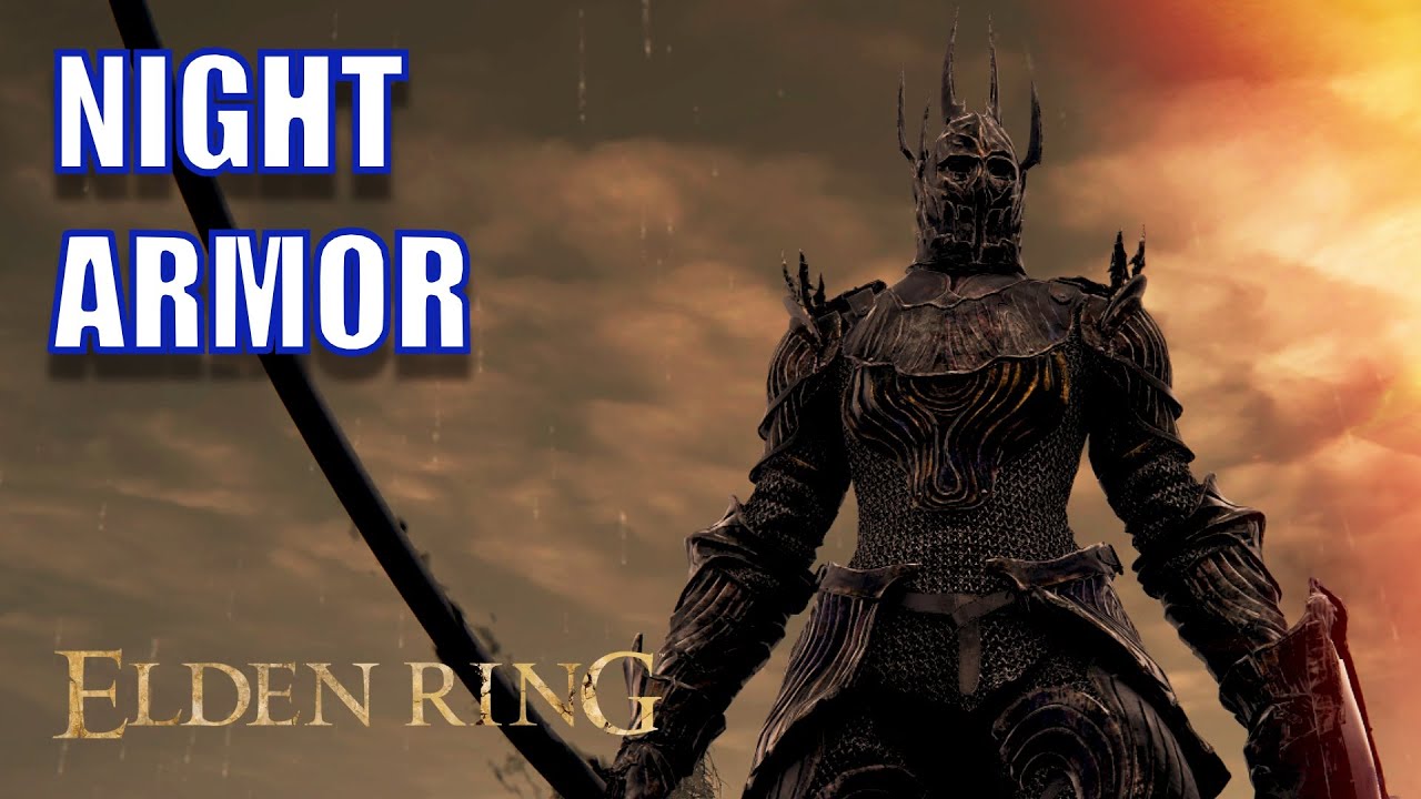 Elden Ring - How to get Complete Night Armor Set + Sword and Shield ...