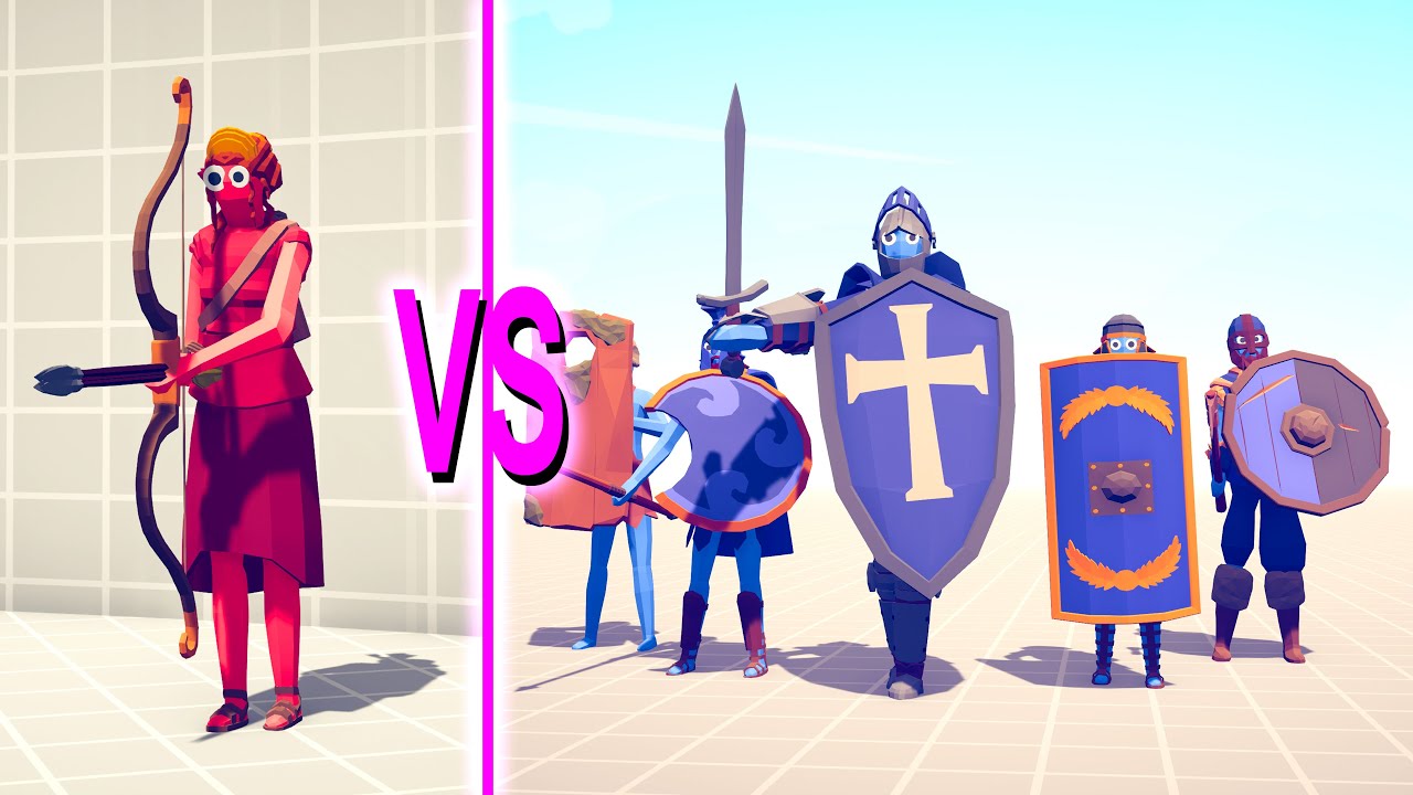ARTEMIS vs SHIELD Team - Totally Accurate Battle Simulator TABS - YouTube