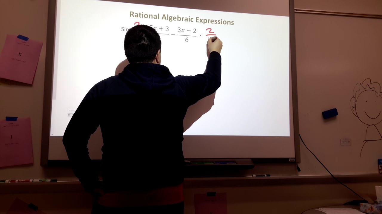Simplifying Rational Algebraic Expressions with Binomials in Numerator - YouTube