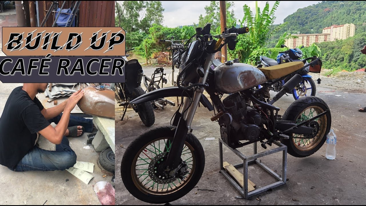 Custom cafe racer dari demak dtm - YouTube
