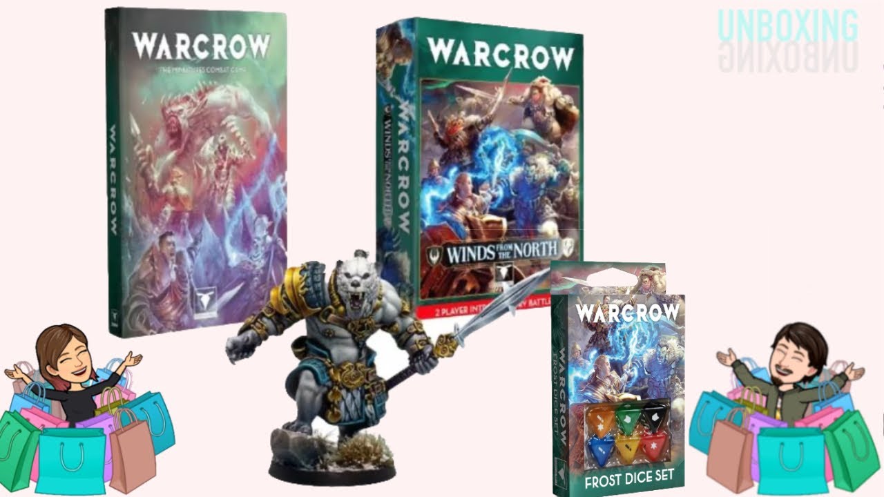 Unboxing juego de mesa Warcrow libro lore reglas figura especial ...