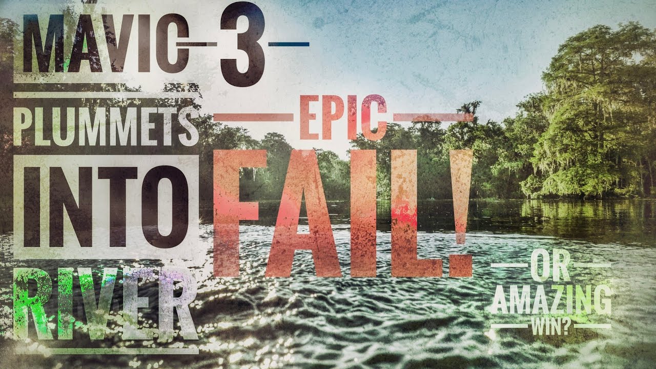 DJI Mavic 3 - Flies itself into River at 27 mph. - YouTube