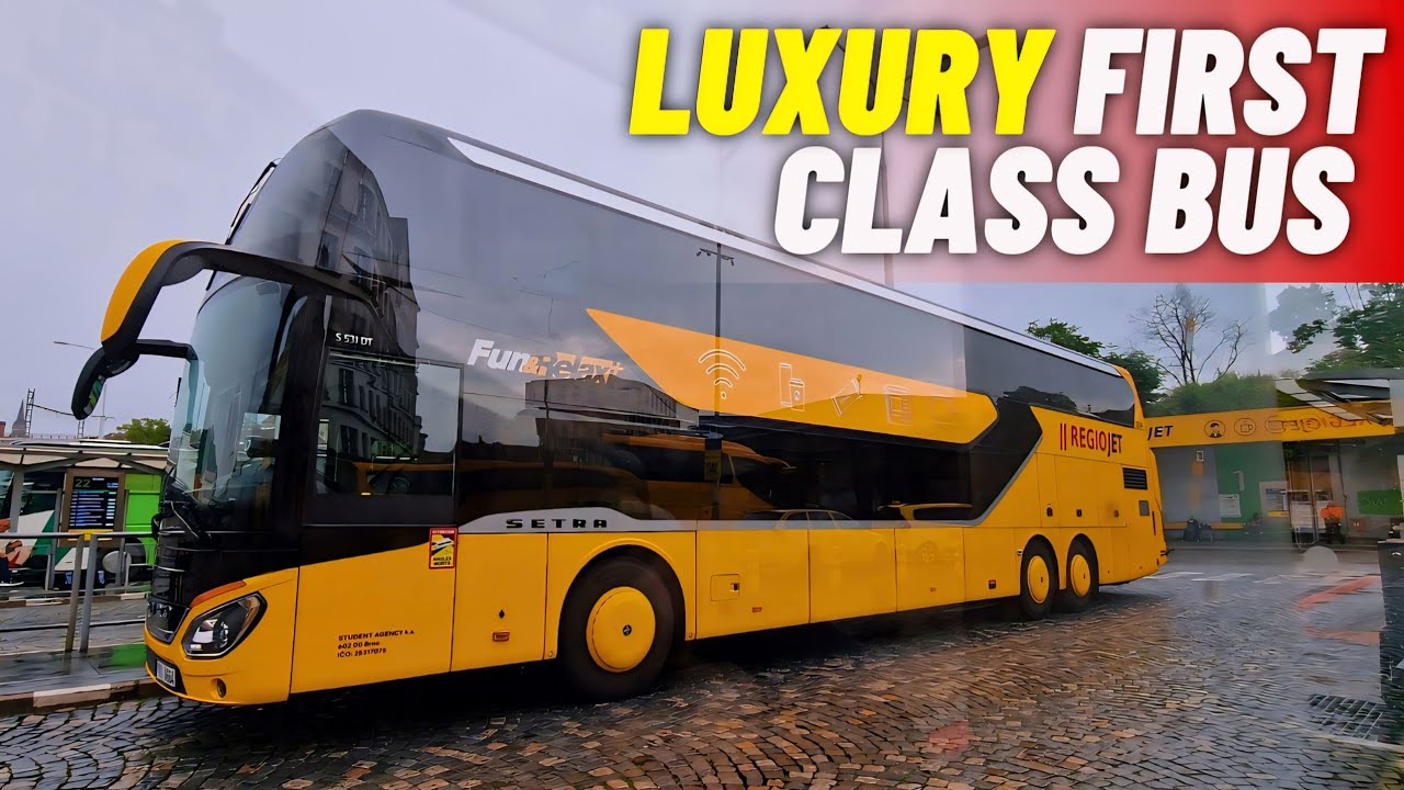 I Tried Europe's Most LUXURIOUS First Class Bus - YouTube