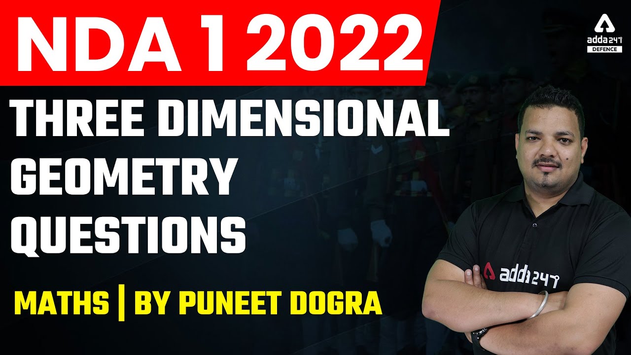 NDA 1 2022 | NDA Maths Classes | Three Dimensional Geometry Questions - YouTube
