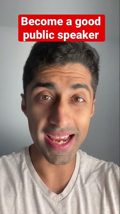 How to become a good public speaker - YouTube