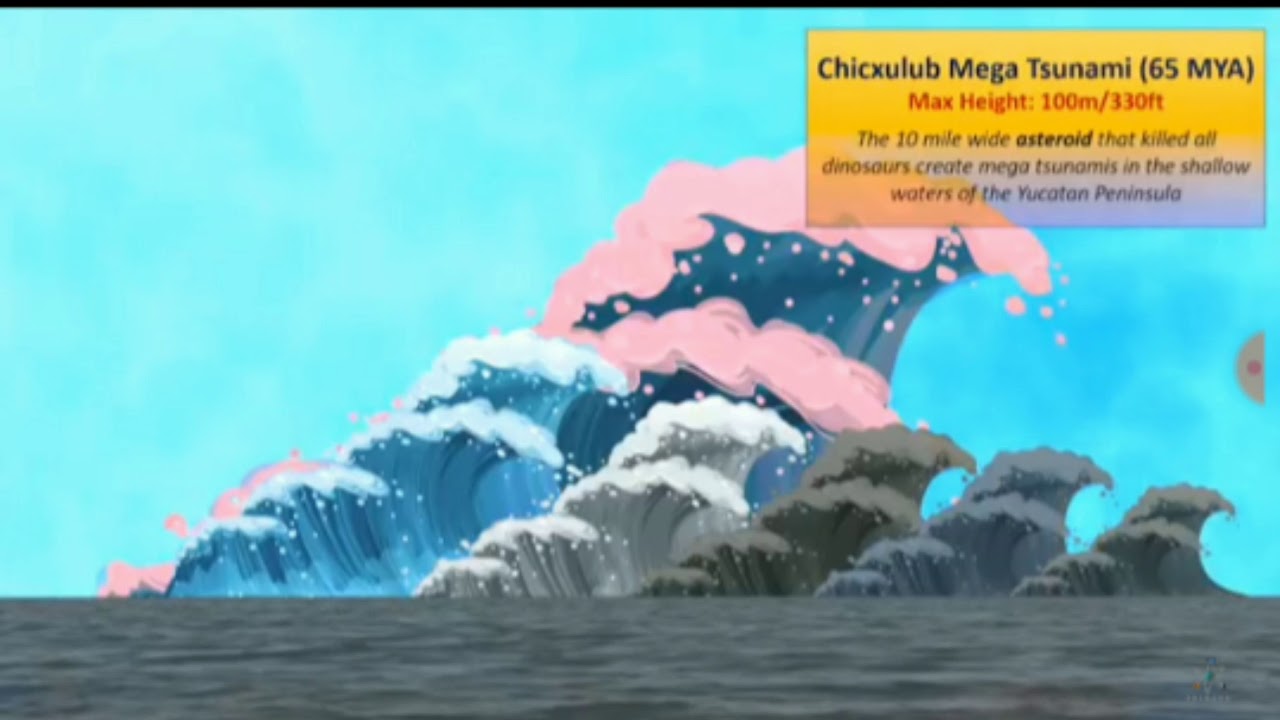 Tsunami height comparison - YouTube