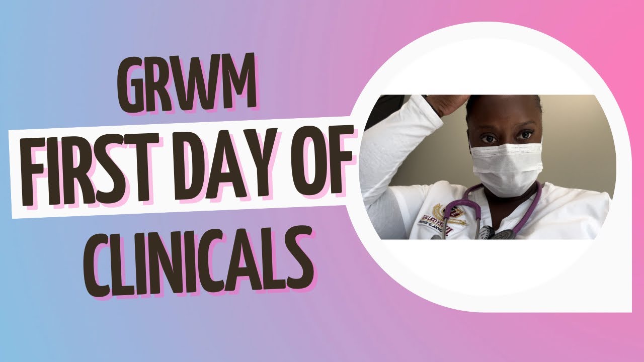 GRWM First Clinical Day | Nursing Mini Vlog 👩🏾‍⚕️ - YouTube