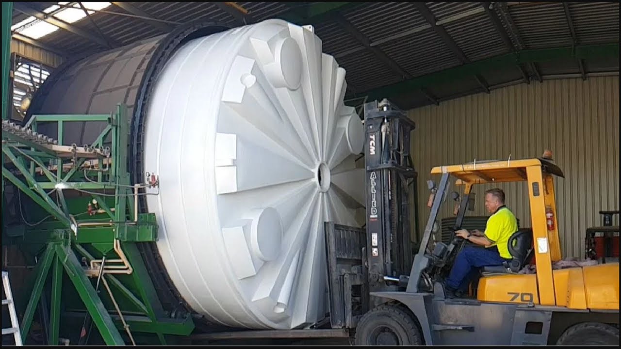 Water tank manufacturing process in the factory - YouTube