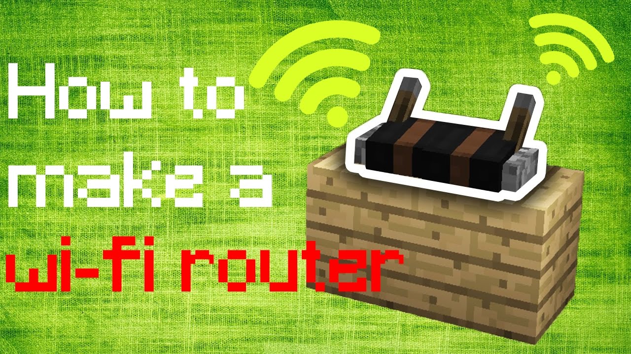 How to make a wi-fi router in Minecraft - YouTube