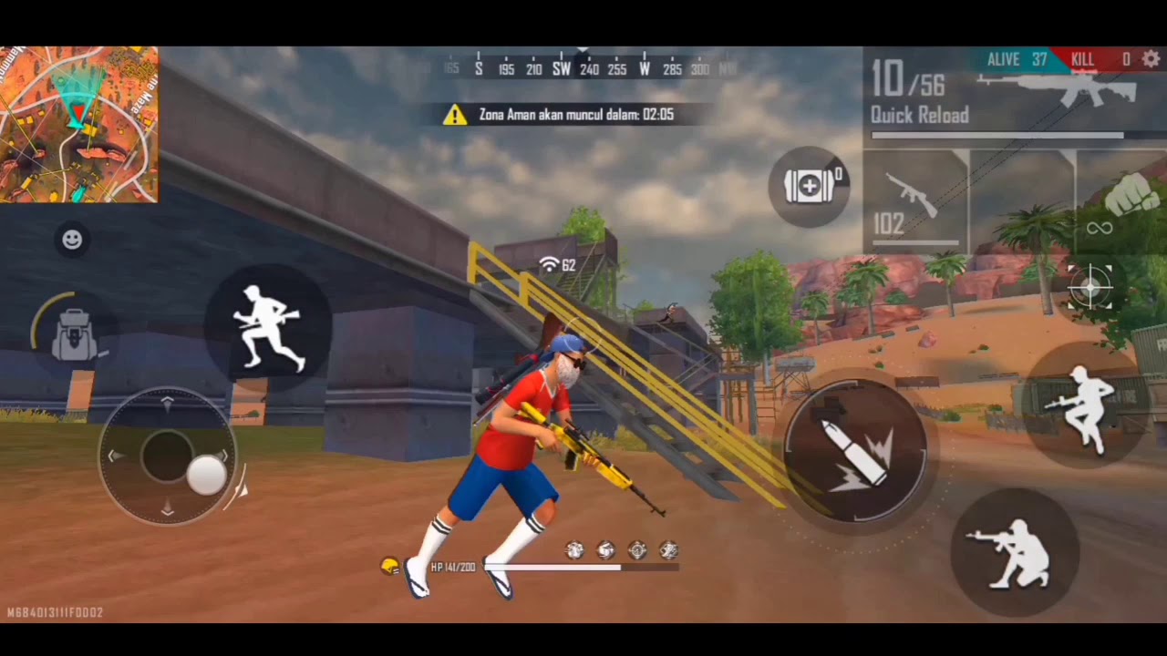 GAMEPLAY FREE FIRE BATTLEGROUND🎮 - YouTube