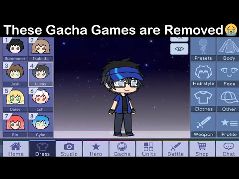Top 5 Gacha Games That Was Removed: 😨😞