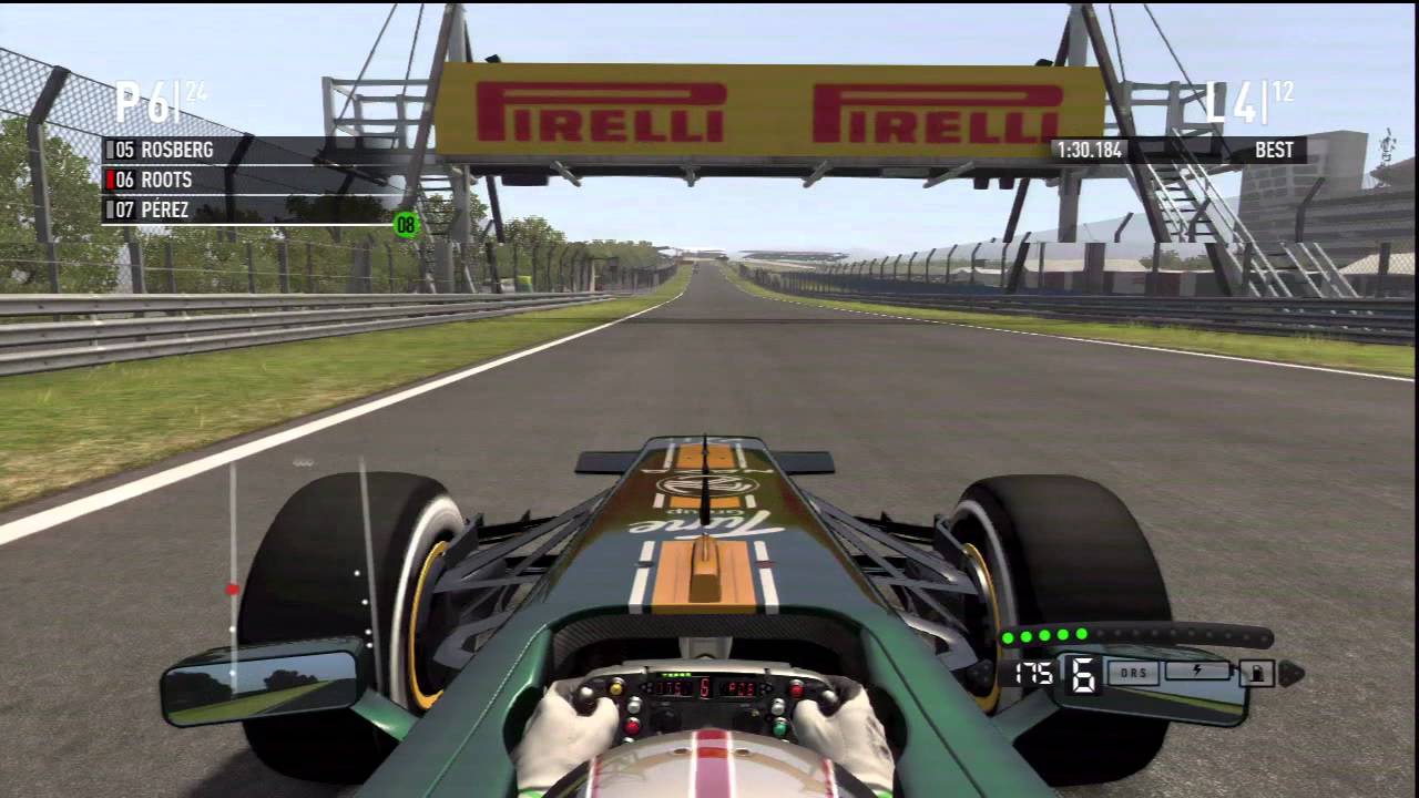 PS3 F1 2011 SP pitstop strategy gameplay Buddh India GP - YouTube