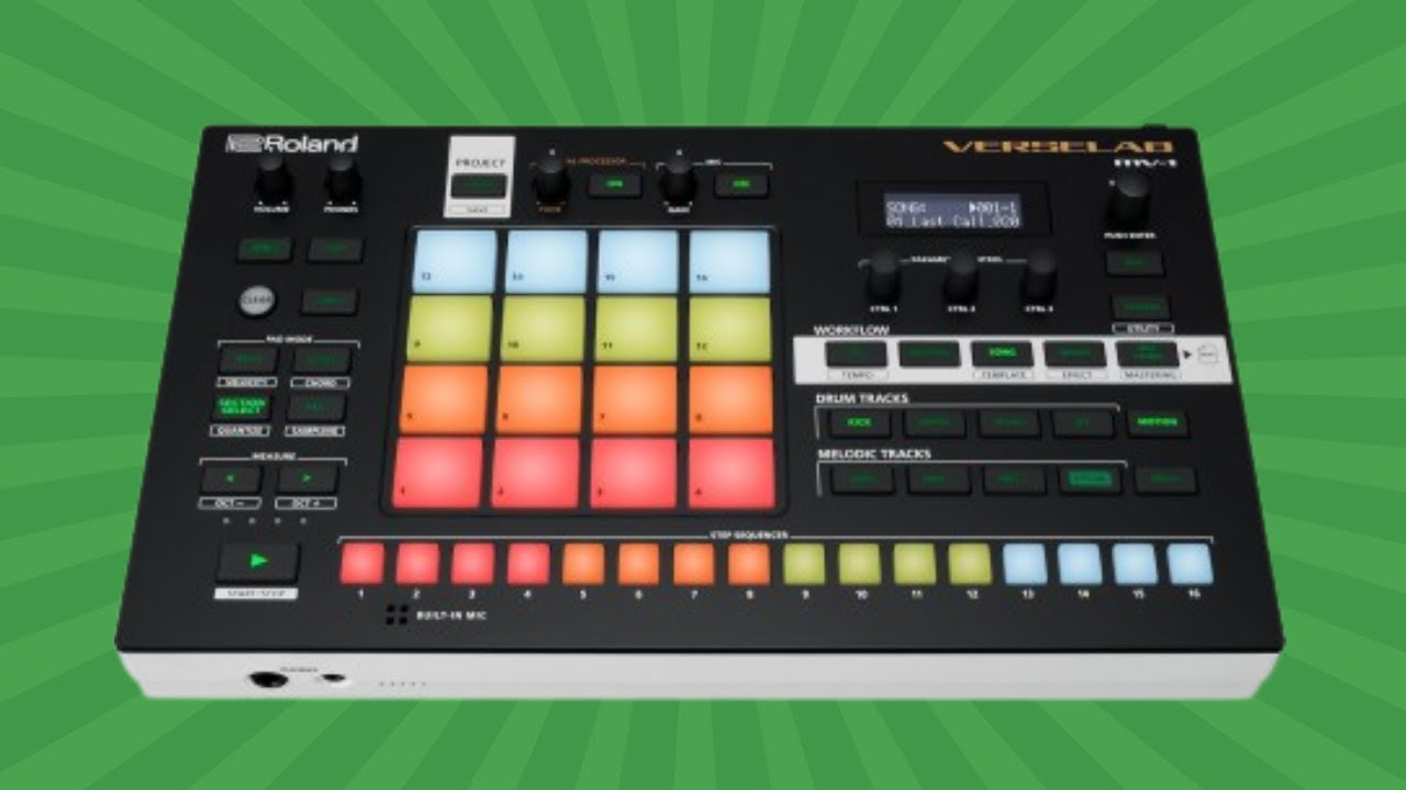 Roland Verselab MV-1 Songcraft sampling the MPC One (no Talking) - YouTube
