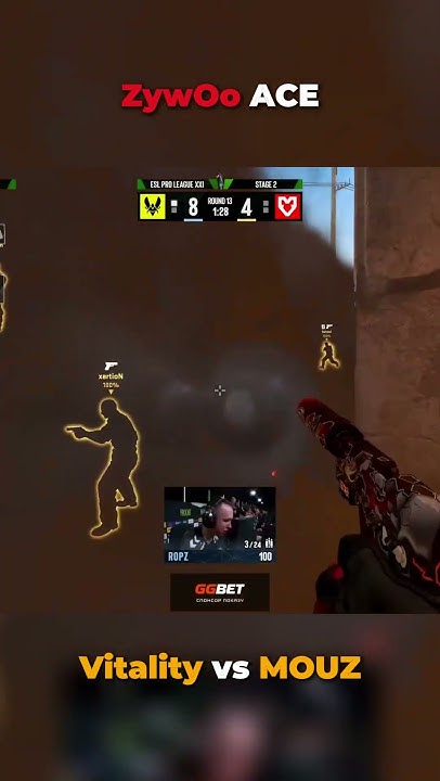 ЕЙС! Team Vitality vs MOUZ | ESL Pro League S21 #cs2 #cs2highlights - YouTube