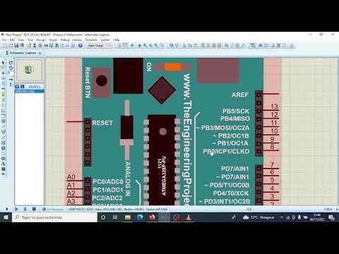 PROTEUS ISIS comment ajoute la librairie Arduino sur proteus pour faire la simulation - YouTube