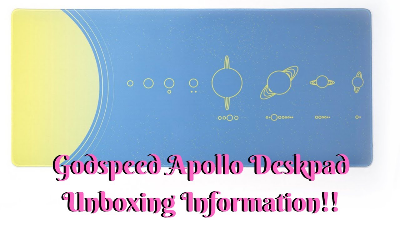 Godspeed Apollo Deskpad Mouse Pad Unboxing and Review THIS IS A NICE ...