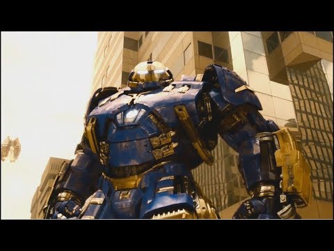 Hulk VS Hulkbuster FULL FIGHT Avengers Age Of Ultron ENG | Blue Hulkbuster Vs Hulk