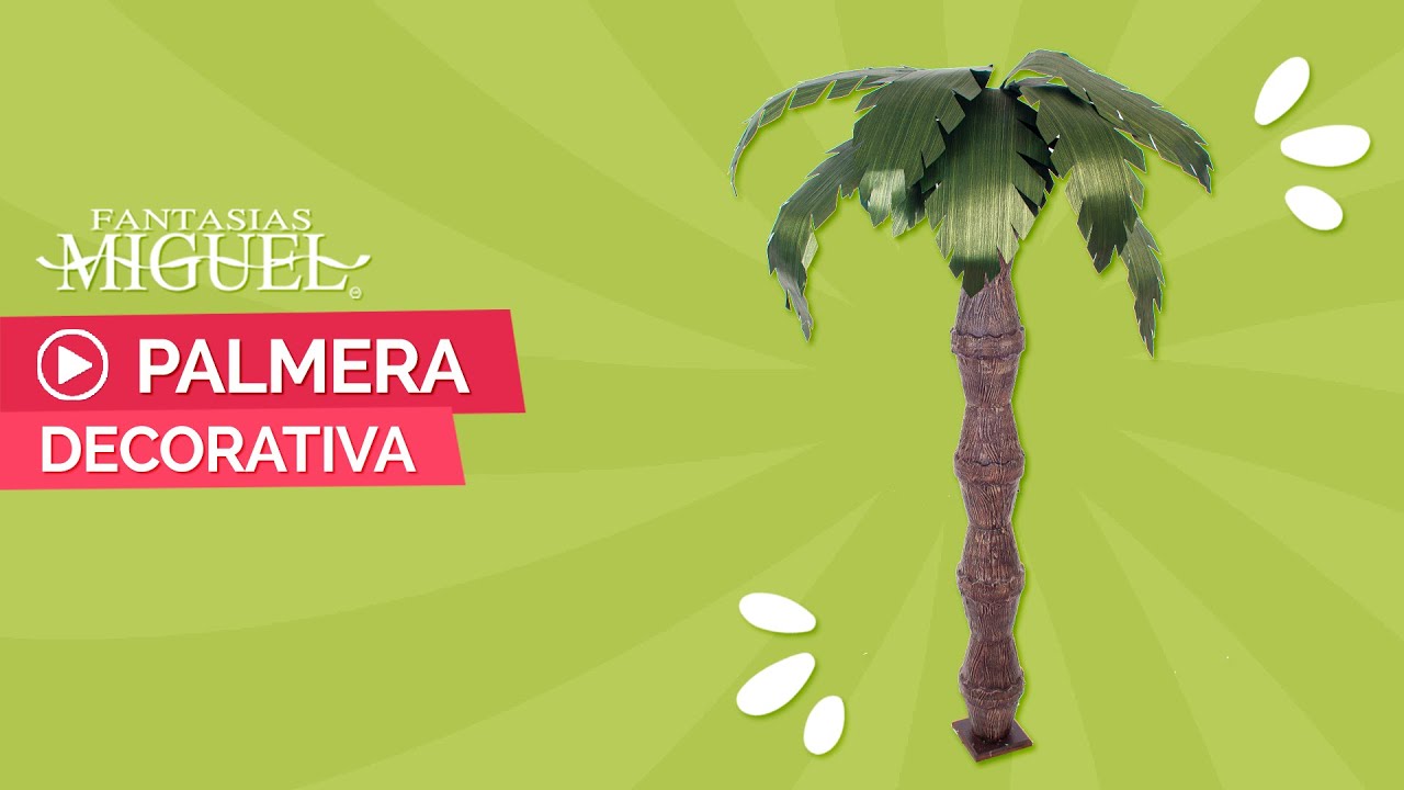 Crea una palmera decorativa - YouTube
