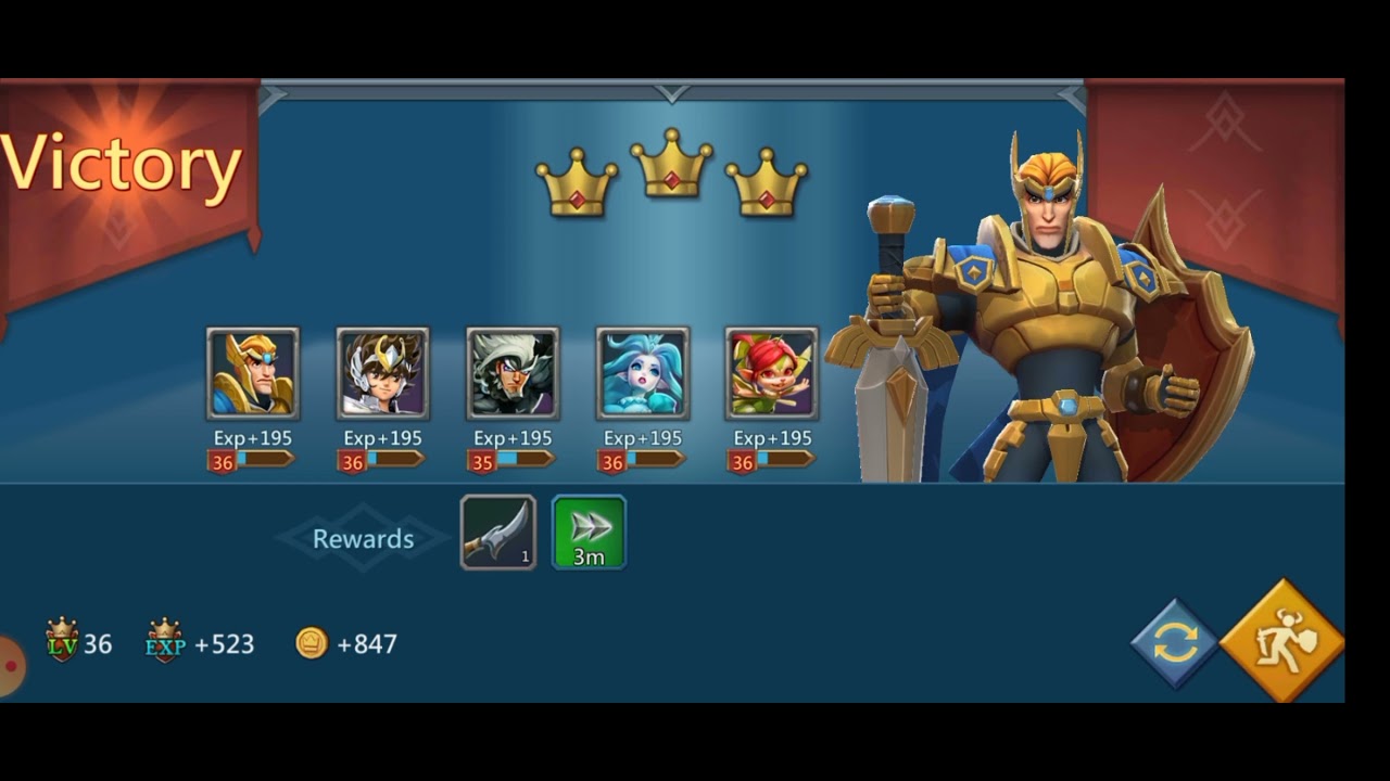 Lords Mobile - Defeat Shade,Demon slayer,Death knight - YouTube