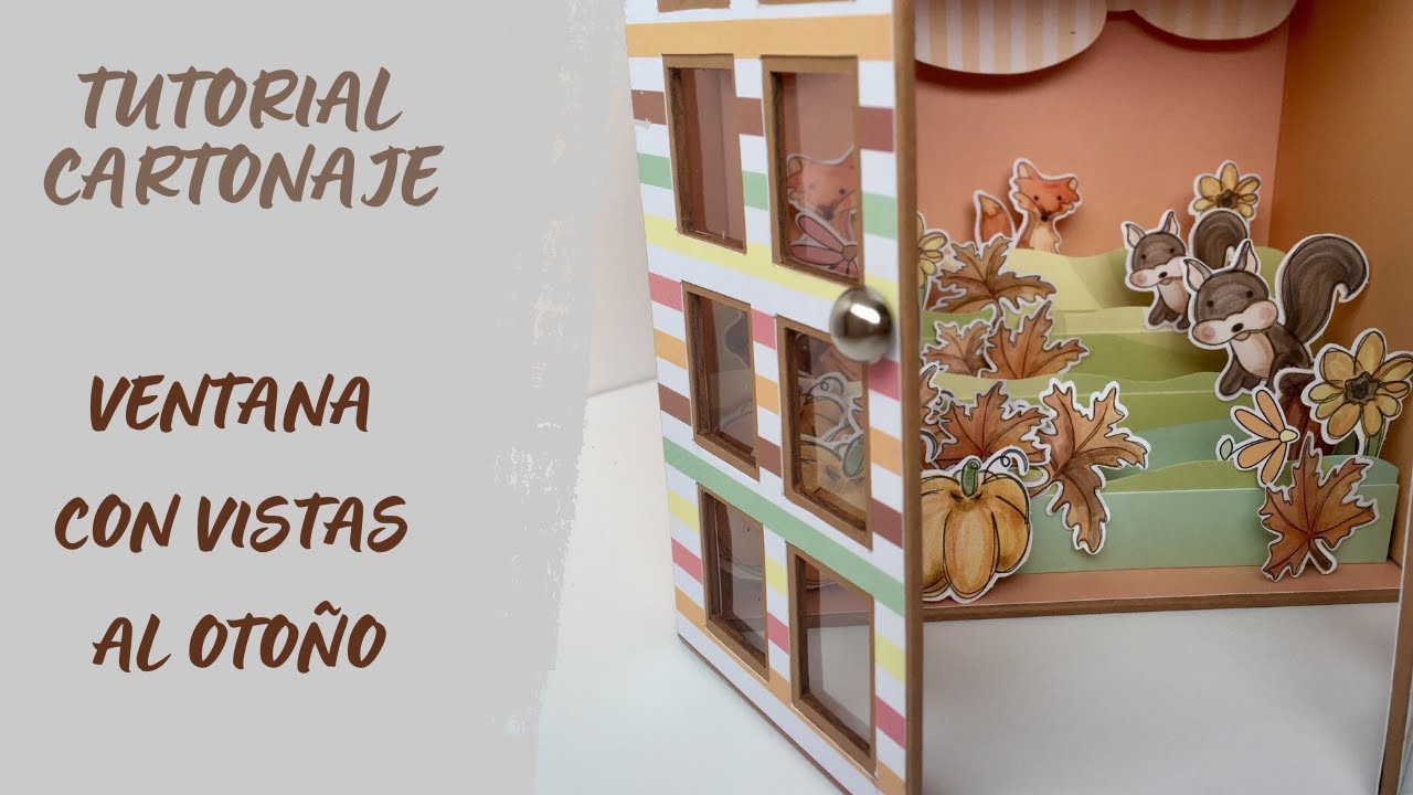 Tutorial cartonaje. Vistas al otoño. - YouTube