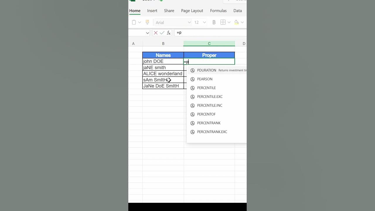 How to use Proper function in Excel | Step-by-Step Tutorial for Beginners #excel #fyp #fypage ...