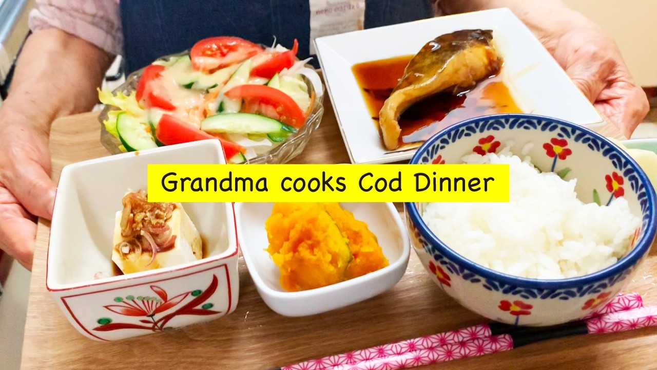 Japanese Grandma Cooks Simmered Cod (Tara 煮付け) - YouTube