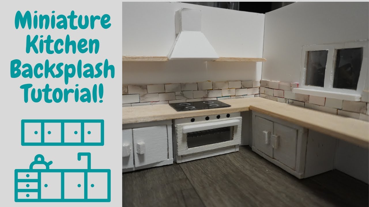 HOW TO MAKE A MINIATURE KITCHEN BACKSPLASH! - YouTube