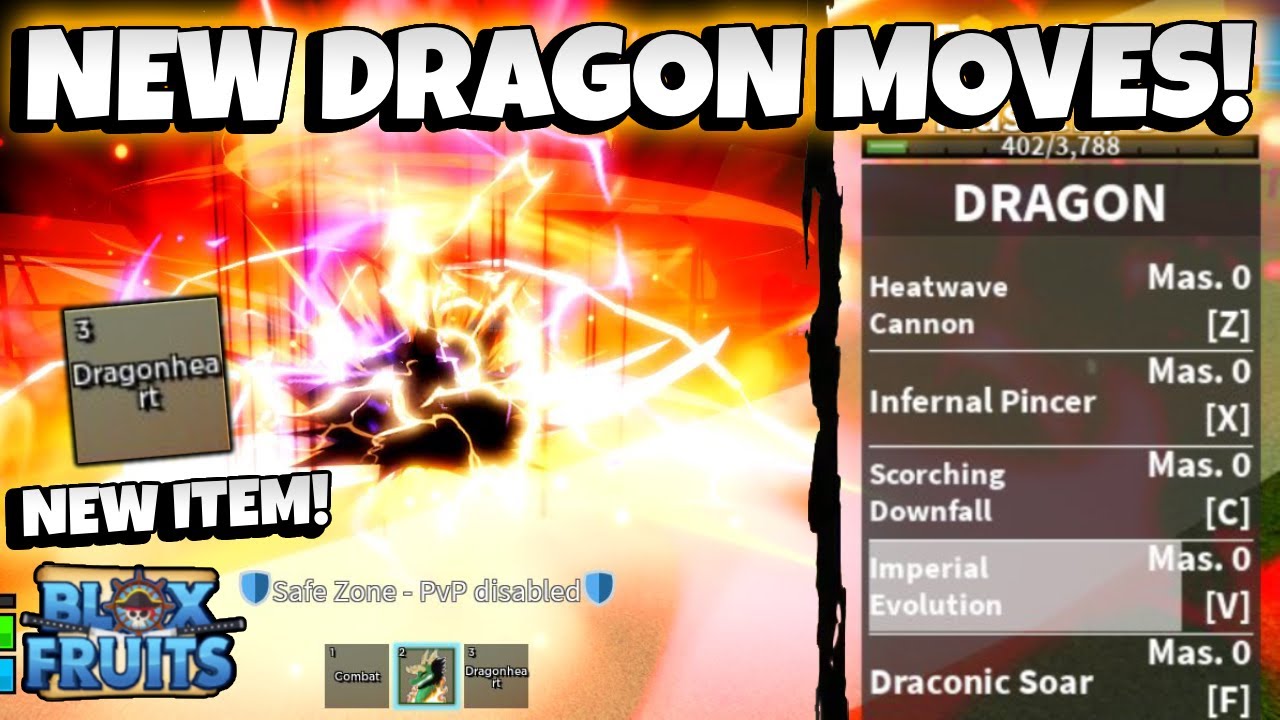 NEW Dragon Rework MOVESET Is HERE! And New Item?! | Blox Fruits - YouTube