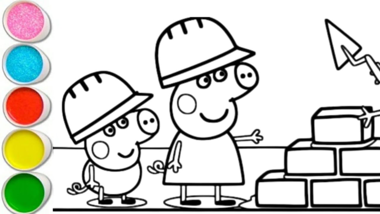 George pig Easy | Peppa pig Full Episode | Peppa pig Drawing and ...