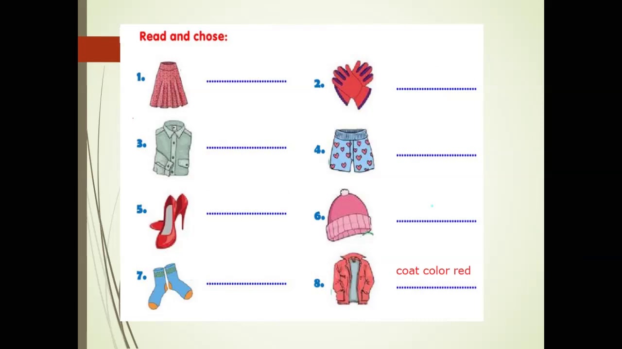 Ingles 4to grado Primaria Sesión 2 Tema Zoom Magazine Clothes and Color ...