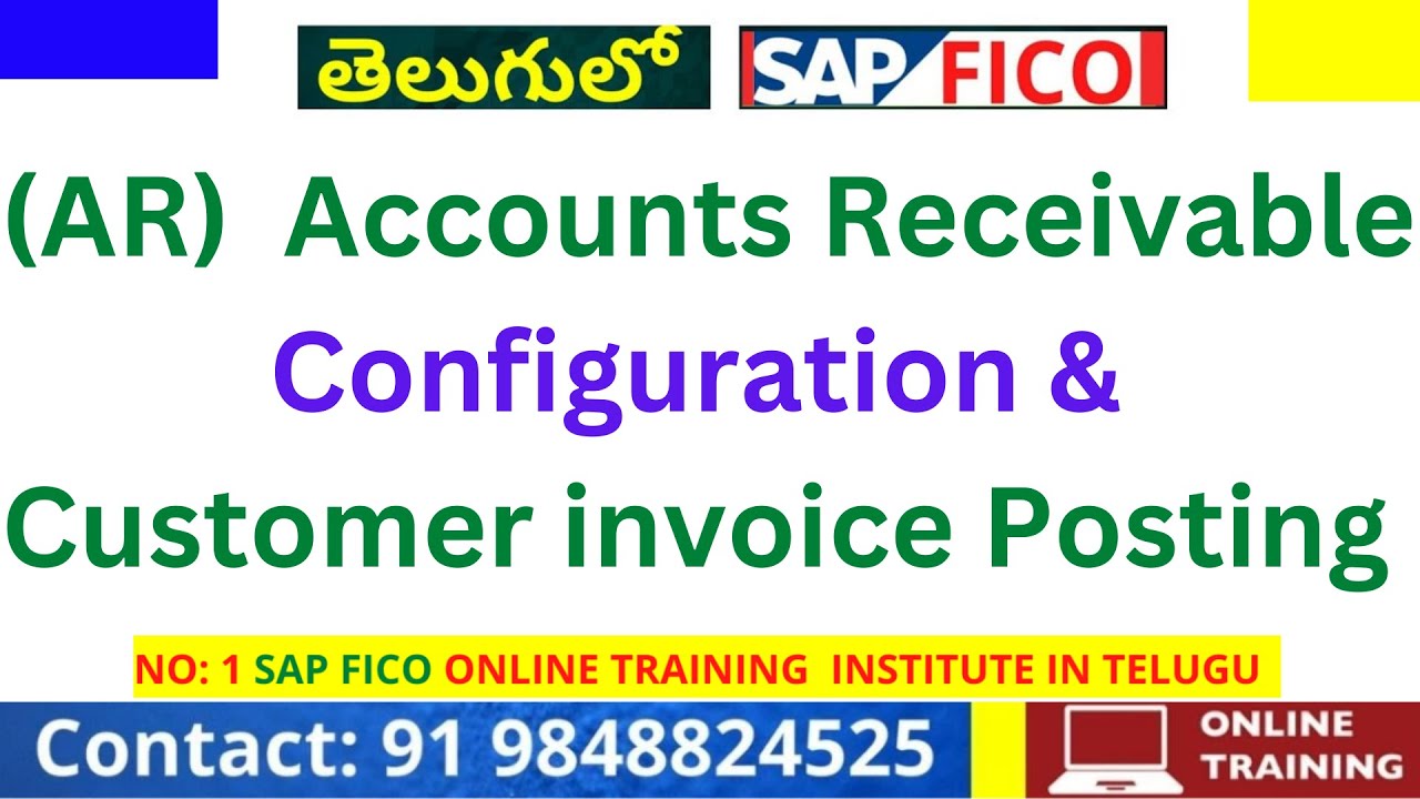 FICO Accounts Receivable Configuration & Customer invoice Posting and ...