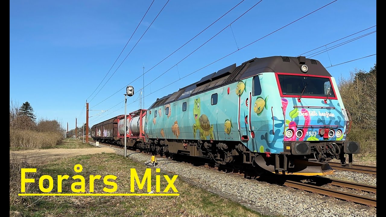 Tog i Danmark - Forårs mix 1 - Snedronningen, Den lille Havfrue, IC1 ...