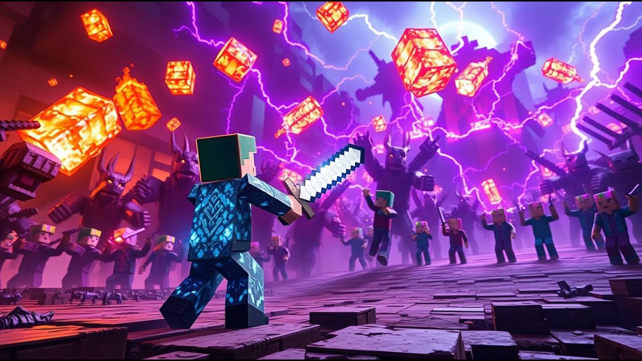 Steve’s Final Stand – 12,000 vs 65,000 | Minecraft Movie-Style Battle ...