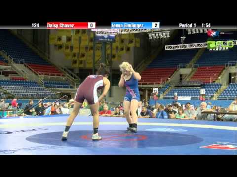 Cadet WM 124 - Daisy Chavez (Washington) vs. Jenna Elmlinger (Wyoming ...