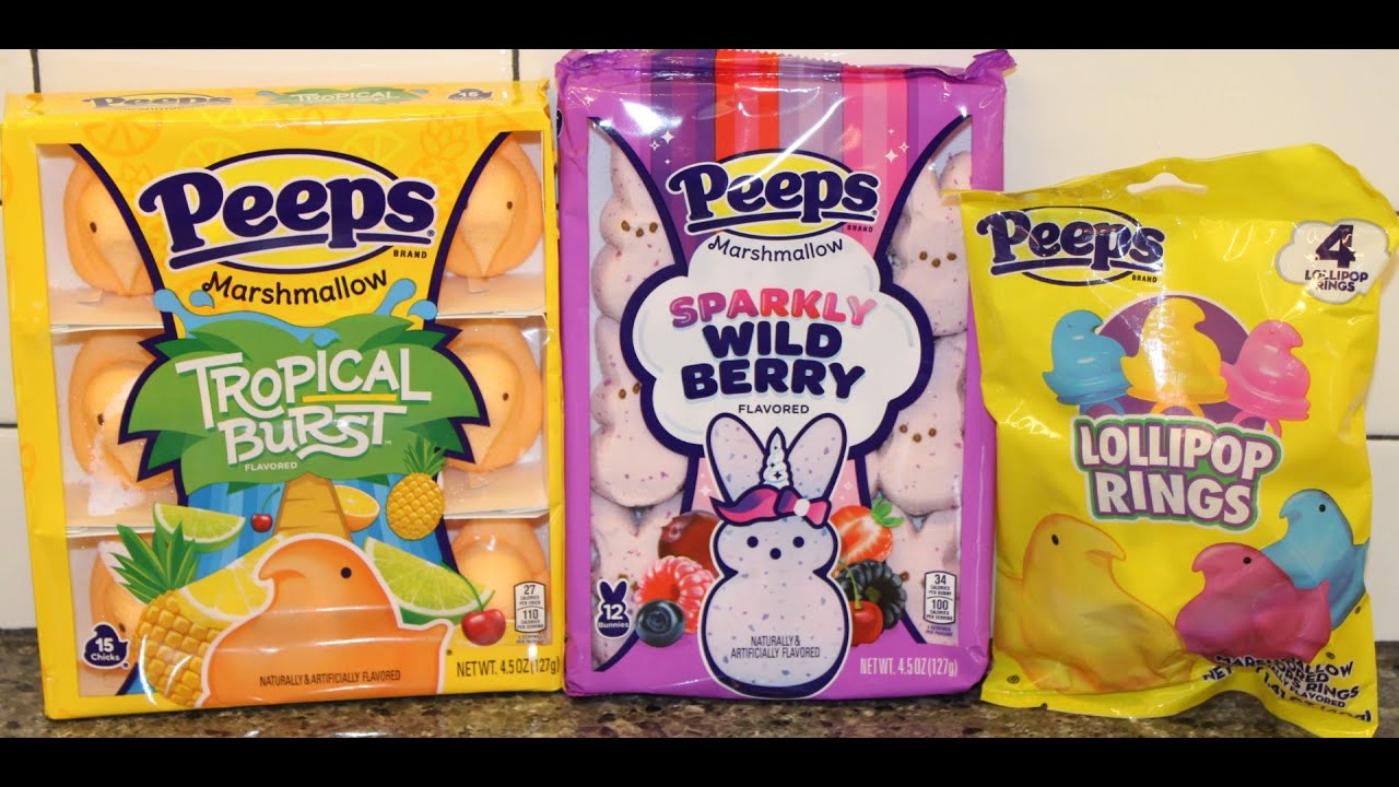 Peeps Marshmallow: Tropical Burst, Sparkly Wild Berry & Marshmallow ...