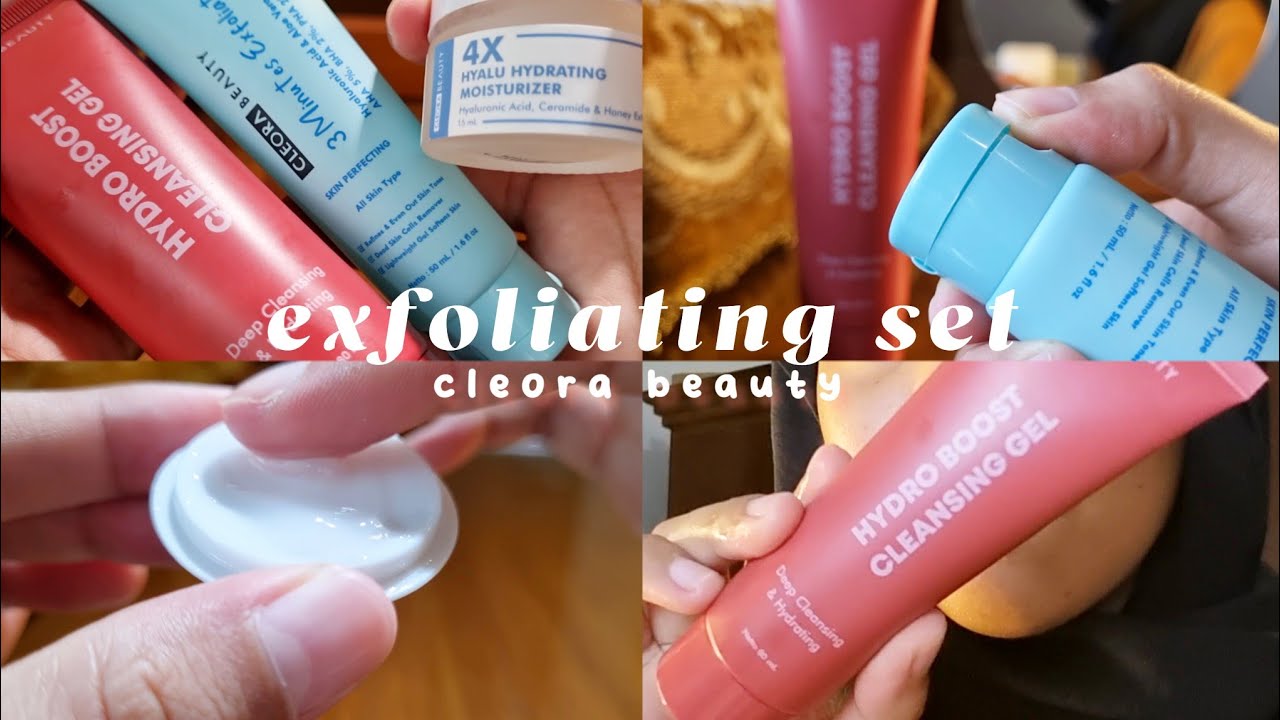Review Cleora Beauty Exfoliating Set | Skincare for acne prone skin ...