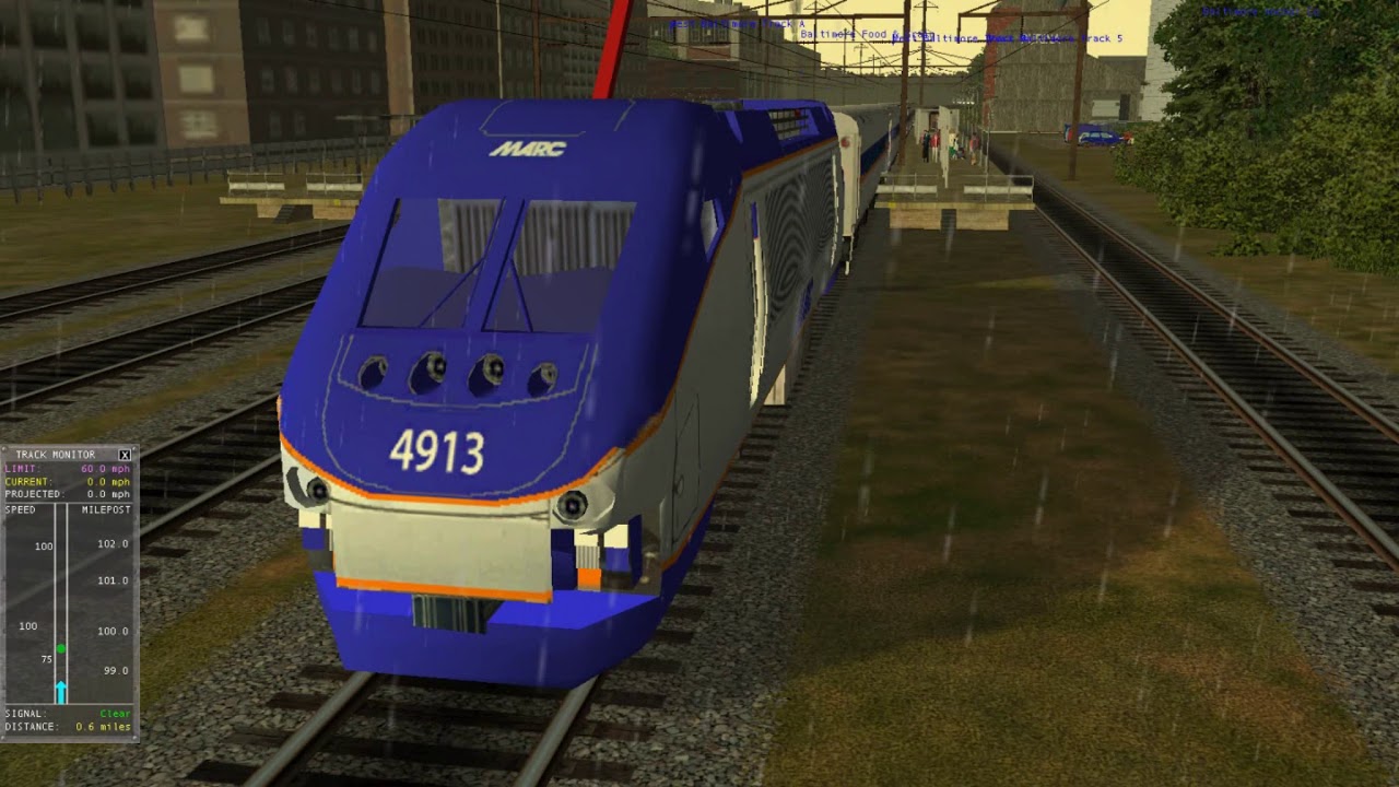 MARC Penn Line Baltimore to Washington DC - 110 MPH - YouTube