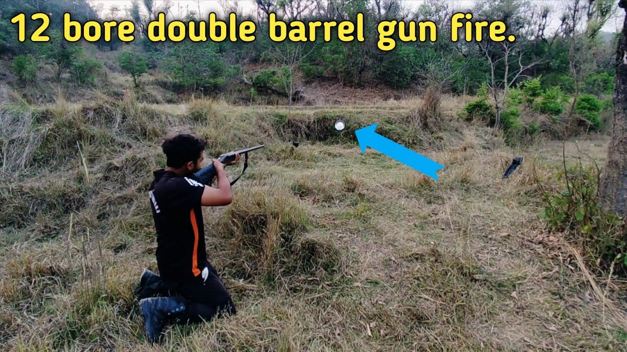 Finally fire with double barrel Cartoos | 12 bore rifle | Double barrel ...