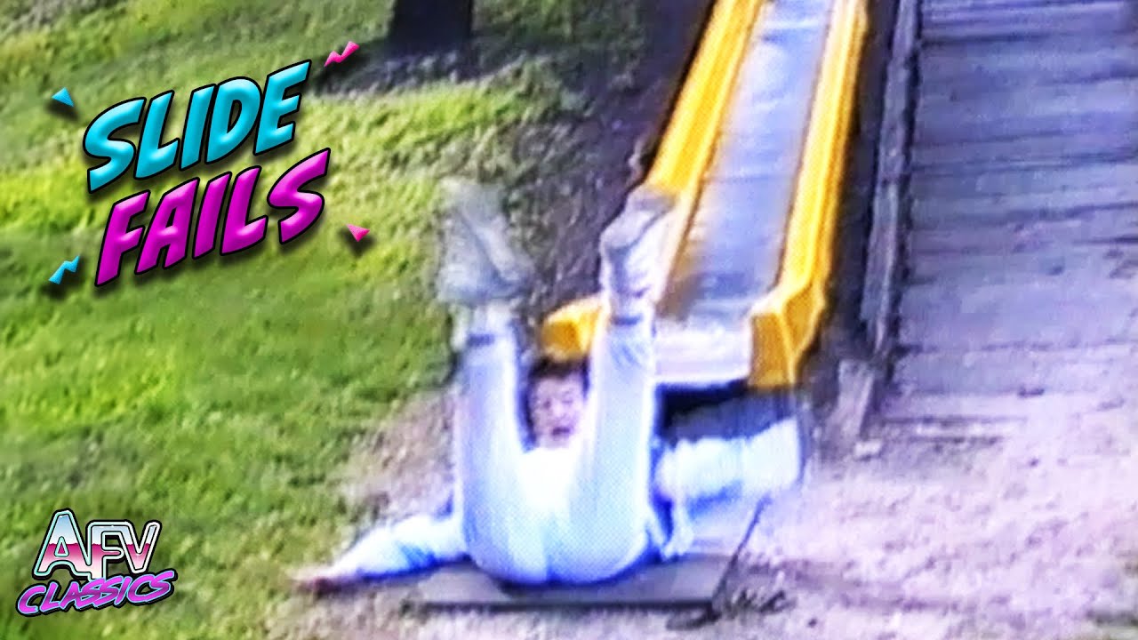 Slide Fails But They Keep Getting More Slippery | AFV Classics - YouTube