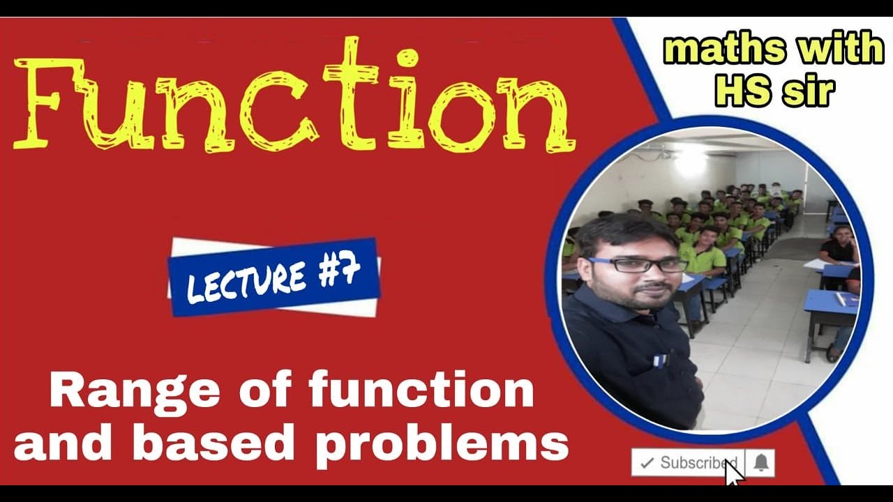 Iit Jee Function Range Of Function And Based Problems Youtube 3208