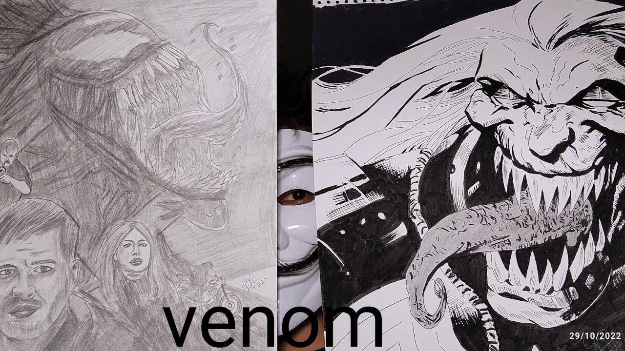 How To Draw Venom | Sketch Saturday (Step by Step) - YouTube
