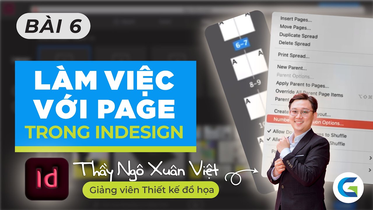 INDESIGN - BÀI 6 - LÀM VIỆC VỚI PAGE TRONG INDESIGN - YouTube
