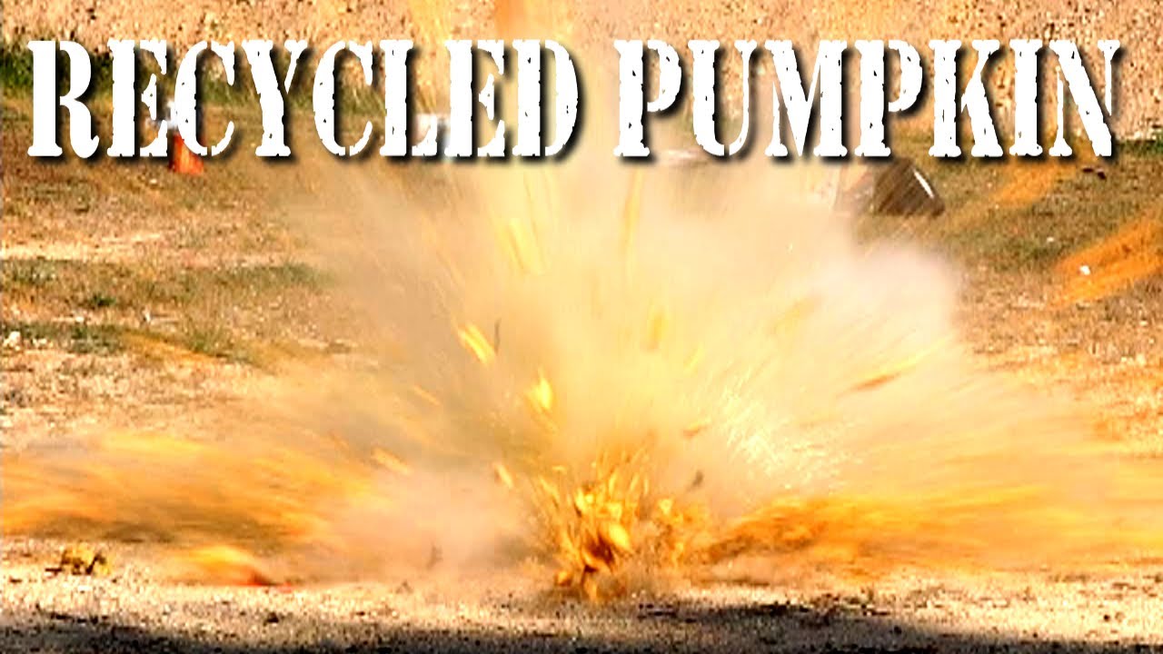 Recycle Your Halloween Pumpkin with Tannerite - YouTube