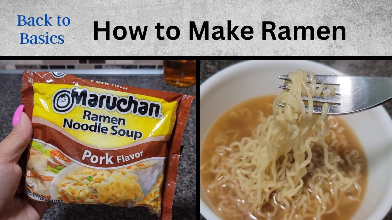 How to cook Ramen noodle package. Easy & Basic Video Directions - YouTube