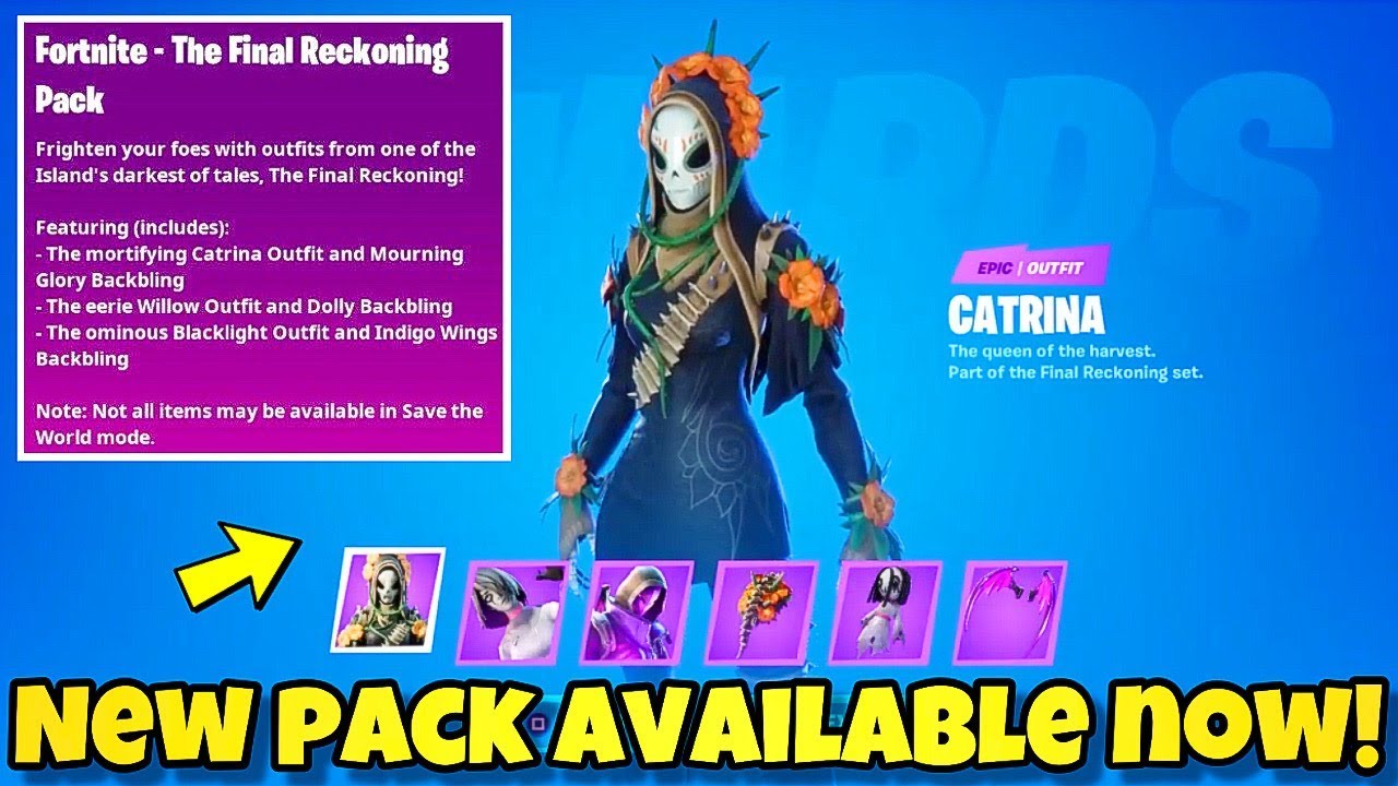 *NEW* Fortnite "The Final Reckoning Pack" AVAILABLE NOW! Fortnite BR ...