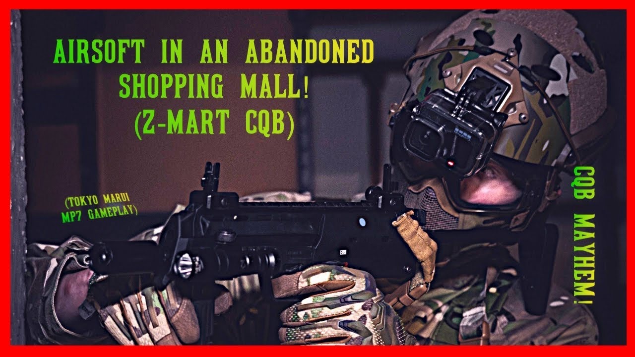 Airsoft Battle In ABANDONED Mall! Z-Mart CQB Gameplay 2024 - YouTube